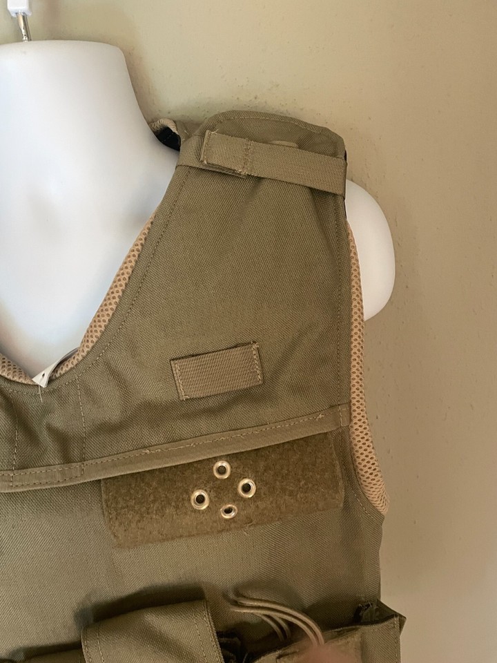 ABA Tactical Standard Assault Armor Carrier Large Custom Size Tan Fix 4 ...