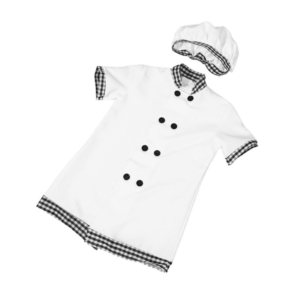 Girls Chef Outfit for Kids: French Chef Costume Accessories for Role ...