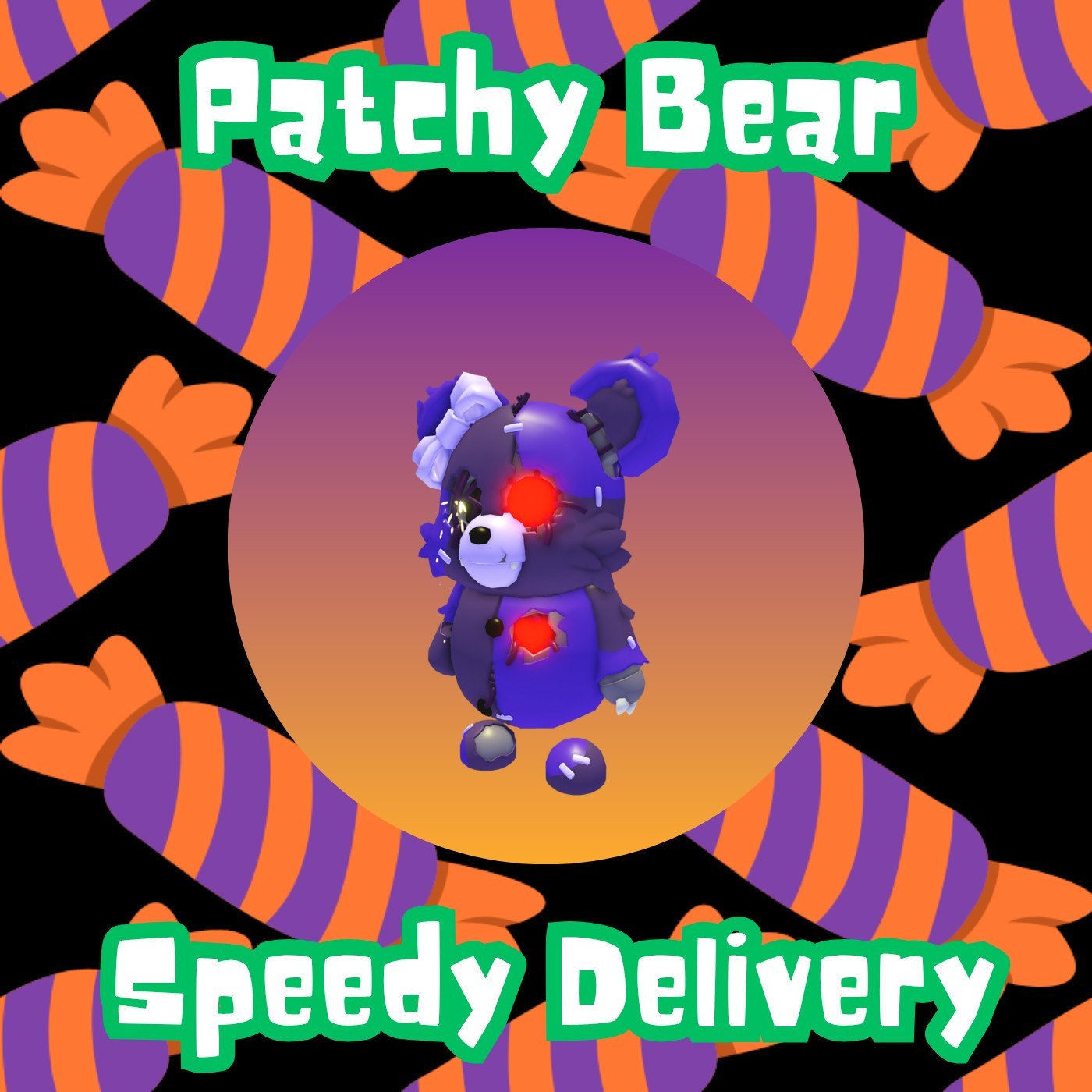 Patchy Bear 🎃HALLOWEEN EVENT🎃 Adopt your pet from Me - SPEEDY DELIVERY! | eBay