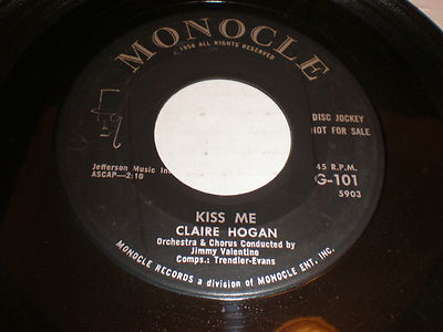 Claire Hogan 45 Kiss Me MONOCLE PROMO | eBay
