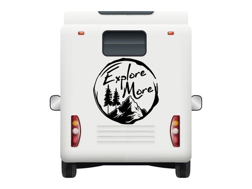 Camper Van Sticker Explore More Home Motorhome Caravan Camping Vinyl ...