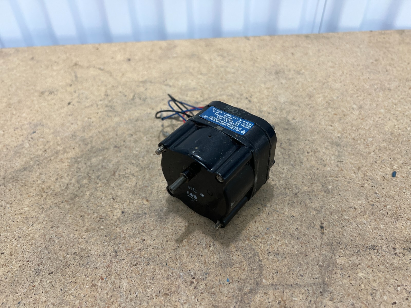 Holtzer Cabot H05R1800S02, 115V Motor, 60 HZ, 10 Watt, Torque: OZ-IN ...