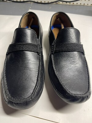 Clarks Men's Markman Brace Drivers Men's Shoes, black leather, Size 12M ...