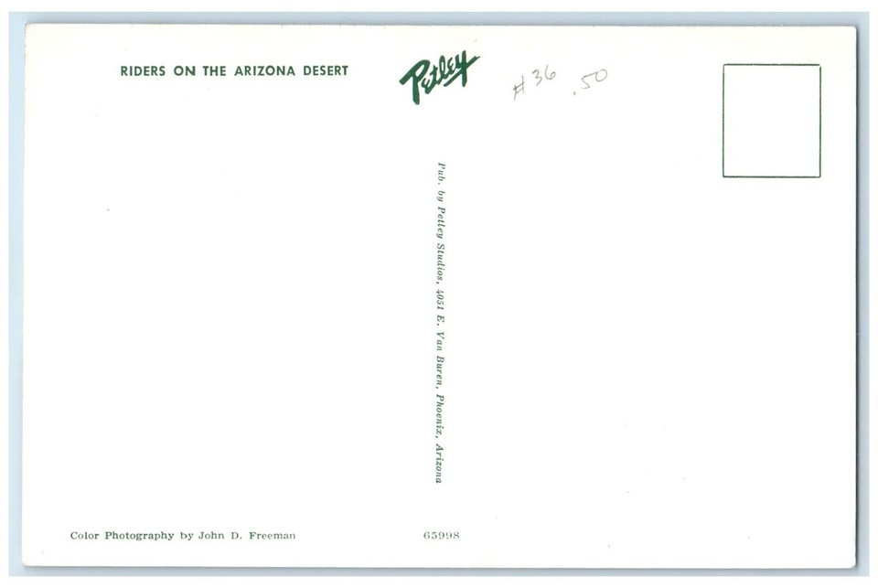 c1960 Howdy Riders Desert Cactus Wickenburg Arizona AZ Vintage Antique ...