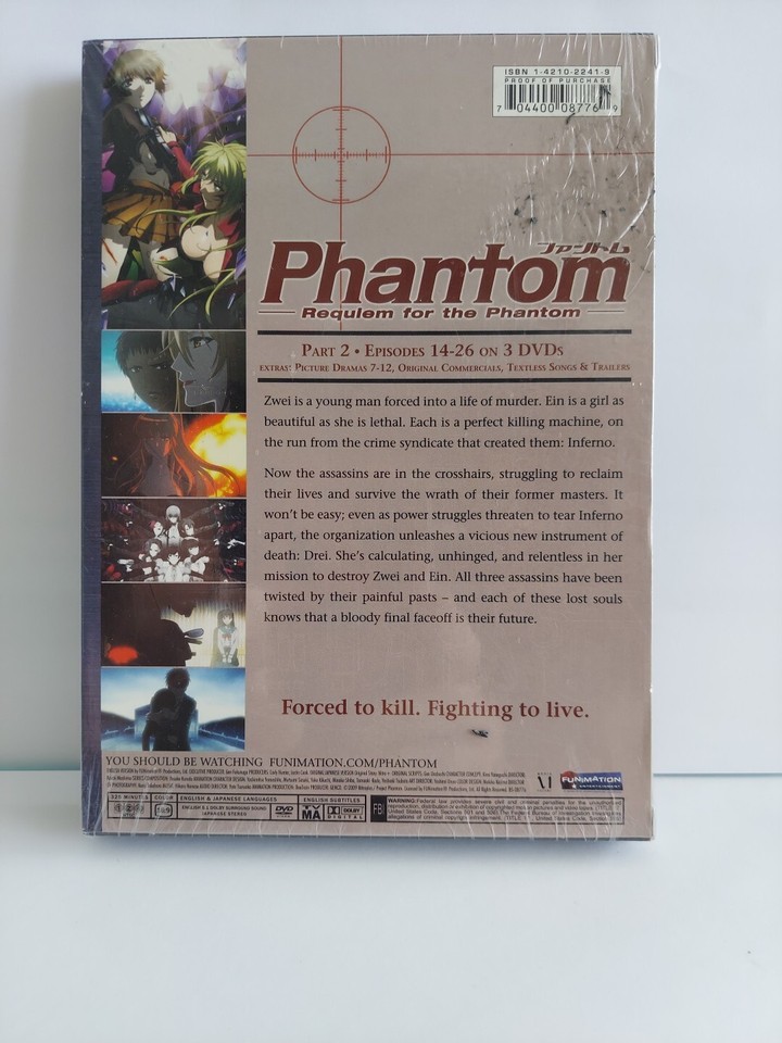 Phantom: Requiem for the Phantom Part 2 - Episodes 14-26 (DVD, 2011, 3 ...