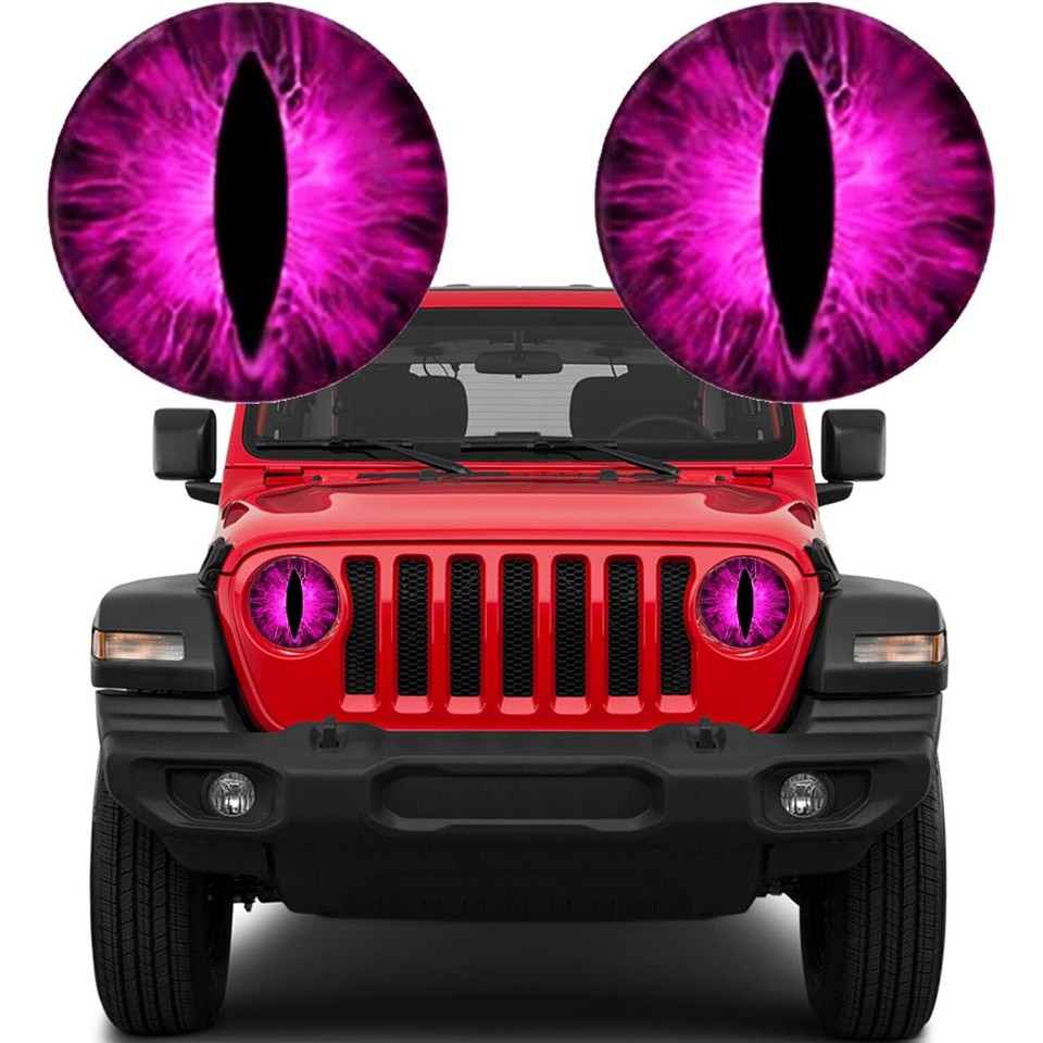 Beast Eyes Headlight Decals 3D Stereo Stickers Eyeball Truck Car ...