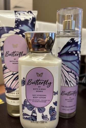 ** Bath and Body Works BUTTERFLY 3 pc Set Fragrance Mist, Body Cream ...