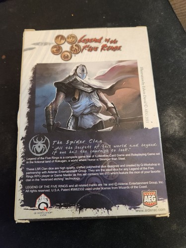 Legend of the Five Rings (L5R) Spider Clan Dice (D10) | Q-Workshop | eBay