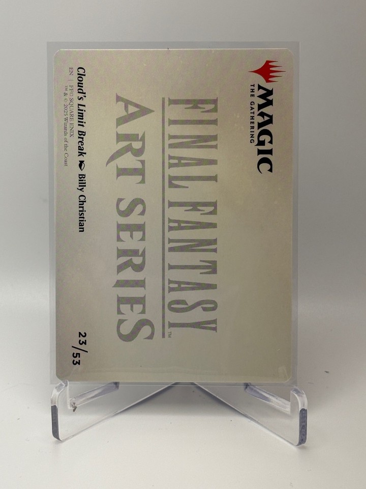 Cloud's Limit Break - Final Fantasy Art Series - NM - MTG Magic - Art ...