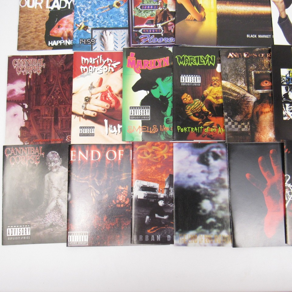 Lot of 58 Music CD Artwork Inserts Booklets METAL RAP ROCK No Discs | eBay