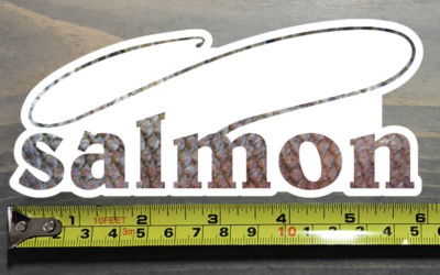 Salmon Sticker Fly Fishing Fish Coho Red Chinook King Sage Fishpond PO ...