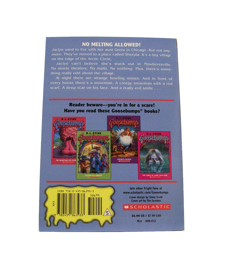 Goosebumps "BEWARE, THE SNOWMAN" by R.L. Stine (2006, Scholastic) Book ...