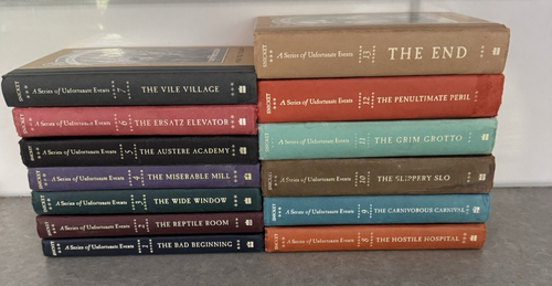 A Series of Unfortunate Events By Lemony Snicket Complete Hardcover Set ...
