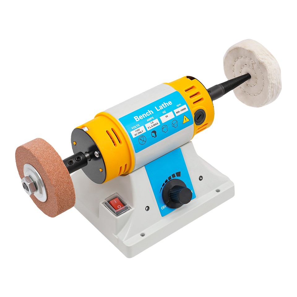 Pro Jewelry Bench Polisher Bench Lathe Polishing Buffing Machine Buffer ...