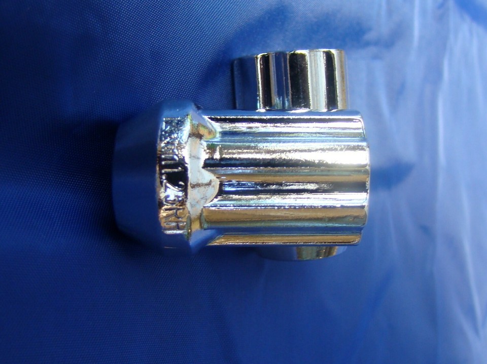 20Pcs.- Chrome M12x1.25,7-Spline Tuner Style Conical Lug Nuts With TWO ...