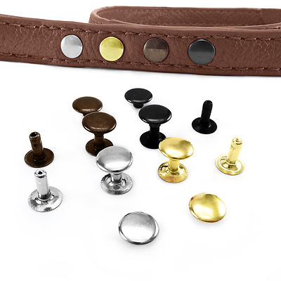 Solid brass Single Cap Rivets 6 7 9 mm cap diameter Studs Rapid Rust ...