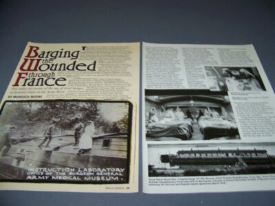 RIVER BARGES: HOSPITAL SHIPS "BARGING THE WOUNDED"..HISTORY/PHOTOS ...