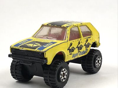 MATCHBOX 1981 Romping Rabbit VW 4x4 Volkswagen - Ruff Rabbit Yellow 1: ...