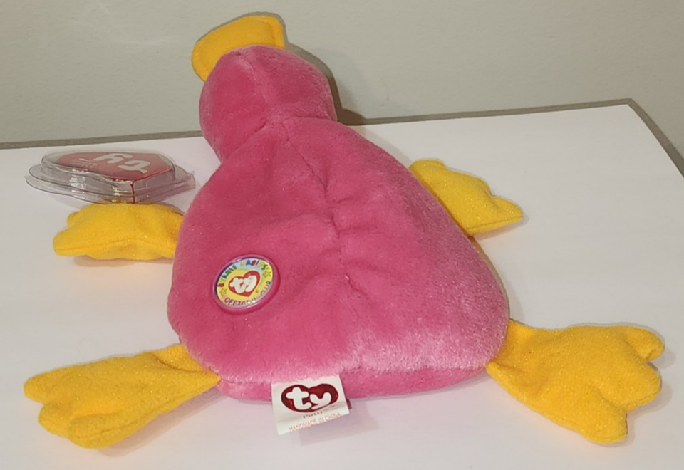 Ty Beanie Baby - Patti the Platypus (Light Pink)(BBOC) 9.5" NEW MWMTs ...