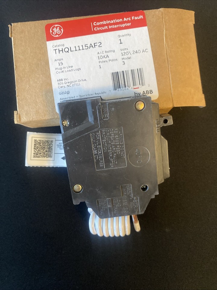 GE THQL1115AF2 15 AMP COMBINATION ARC FAULT CIRCUIT INTERRUPTER. ( NEW ...