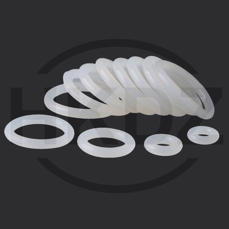 Food Grade O-Ring Clear Silicone Rubber O Rings 1.5mm Cross Section OD ...