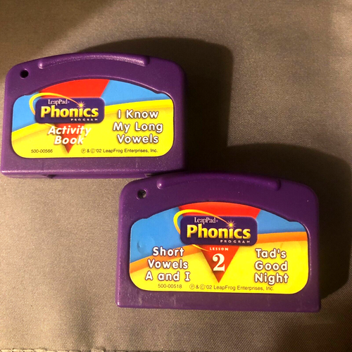 LeapFrog LeapPad LEARNING GAME CARTRIDGES - Phonics Program, Long ...