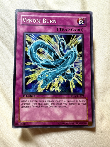 Venom Burn TAEV-EN071 1st Edition Common PL + BONUS | eBay