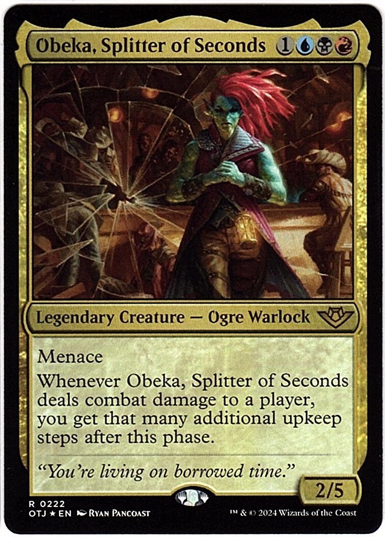 MTG Outlaws of Thunder Junction: Obeka, Splitter of Seconds NM Foil ...