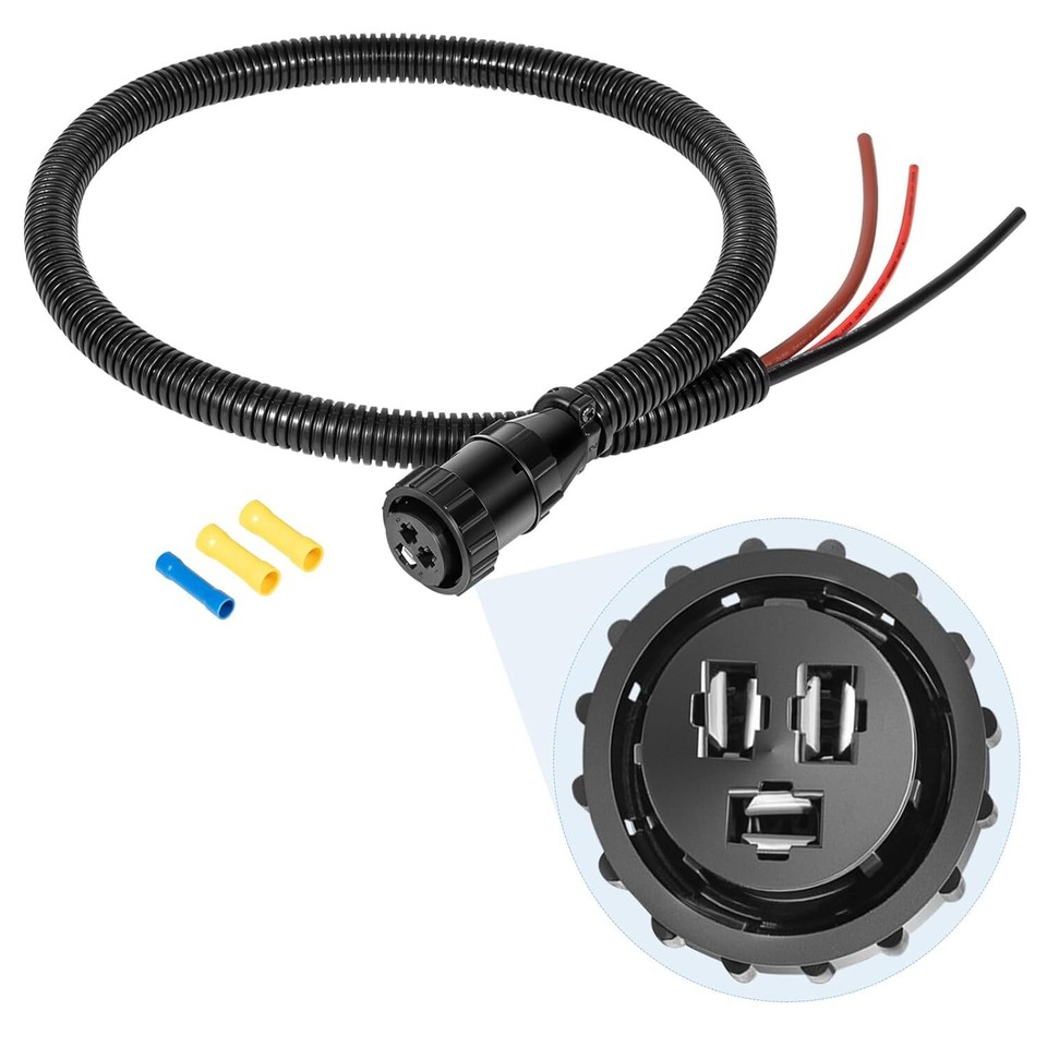 3-pin Auxiliary Power Connector Kit 187103A1 For John Deere 9430, 9530T ...