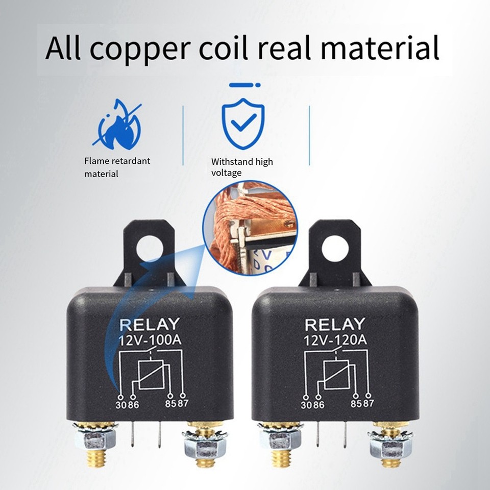 Car Truck Motor Automotive Relay 24V 100A Continuous Type Automotive ...