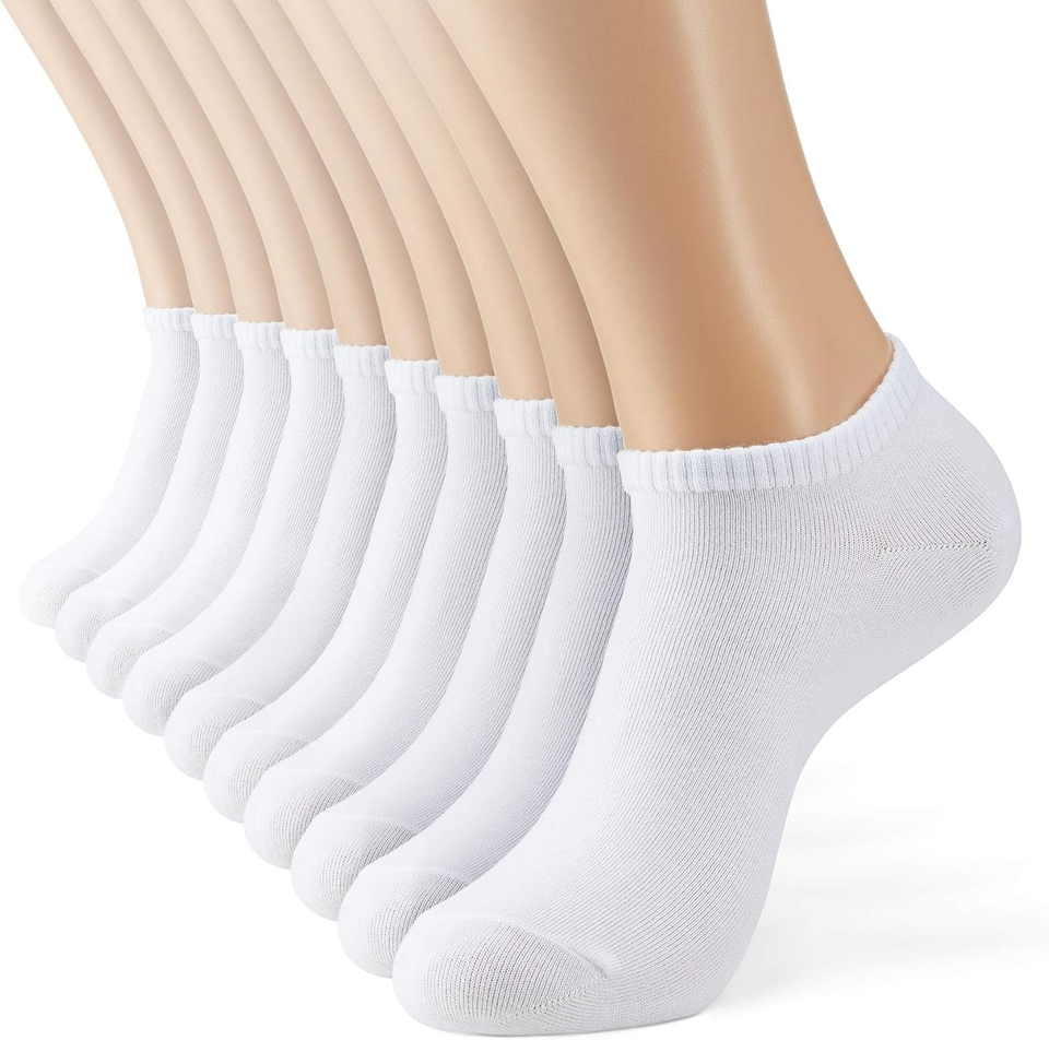 Men'S/Women'S 10-20 Pairs Thin Cotton Low Cut Ankle Socks, Multipack | eBay
