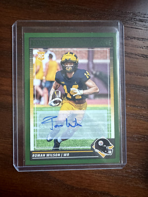 ROMAN WILSON 2024 Score Autograph Rookie Card Green Parallel #360 ...