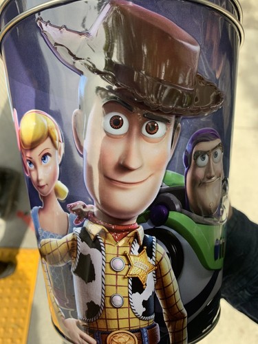 AMC Disney pixar Toy Story 4 Collectible Popcorn tin Bucket Woody Buzz ...