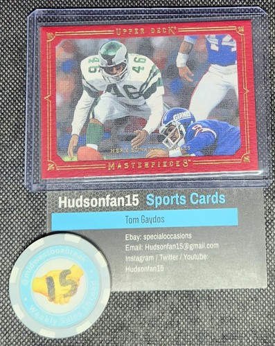 Herm Edwards 2008 Upper Deck Masterpieces #39 Red Frame 191/199 ...