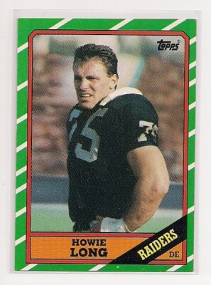 1986 HOWIE LONG TOPPS #67 VILLANOVA OAKLAND RAIDERS | eBay