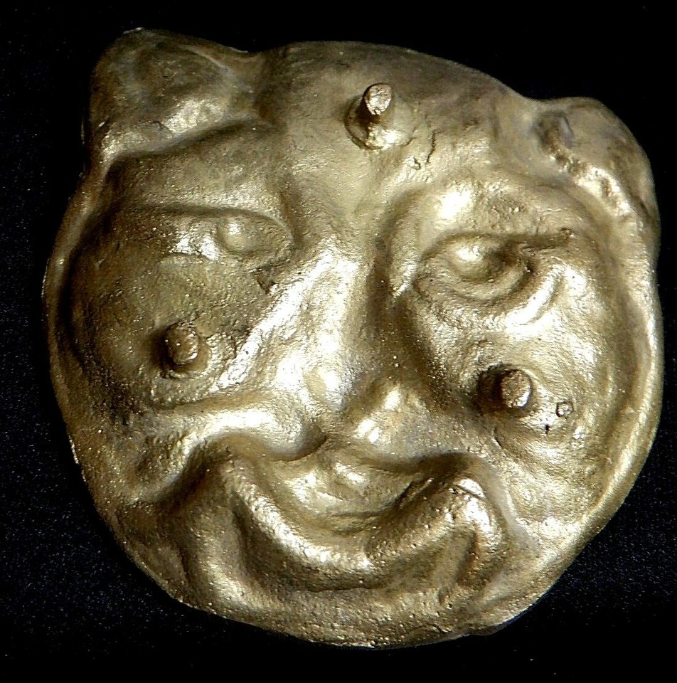 Brass Cat Face Dish solid | eBay