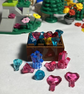LEGO Jewels Gems Diamond Crystal Rock Treasure 28 Pieces + Chest | eBay