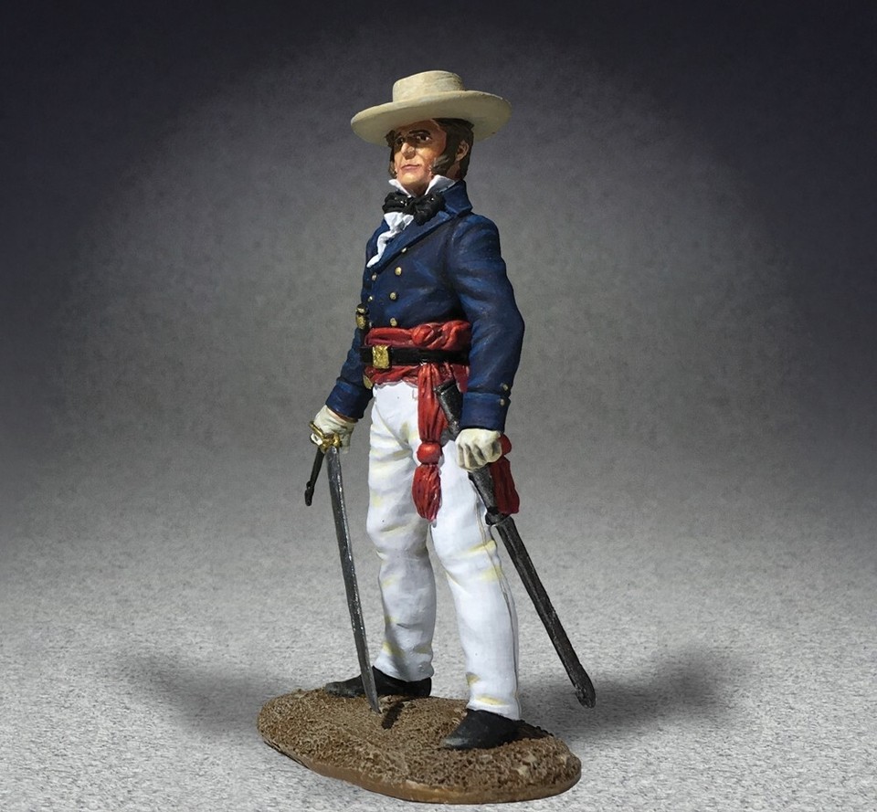 BRITAINS MUSEUM COLLECTION 10057 LT. COLONEL WILLIAM B TRAVIS 1836 ...