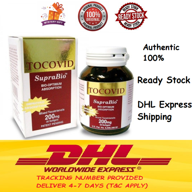 2 Bottle Tocovid SupraBio 200mg Palm Tocotrienol Vitamiin E ...