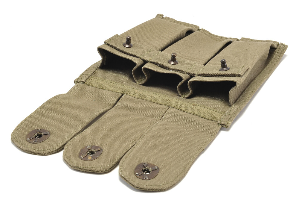 WW2 US Rigger made M1 Carbine 3 Cell Magazine Pouch Marked JT&L 1944 | eBay