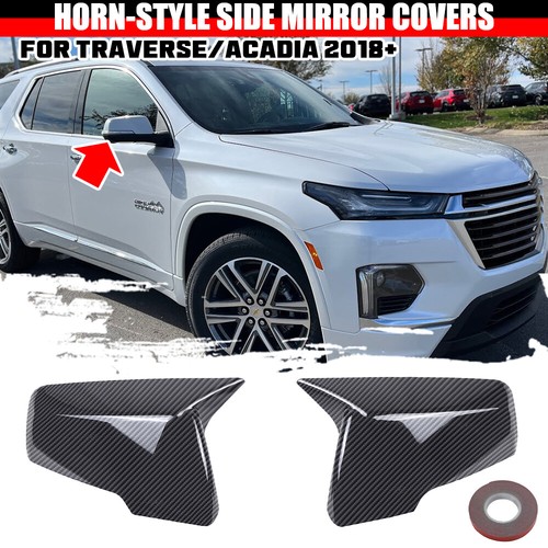 Carbon Look For Chevy Traverse GMC 2018-23 Rearview Side Mirror Cover ...