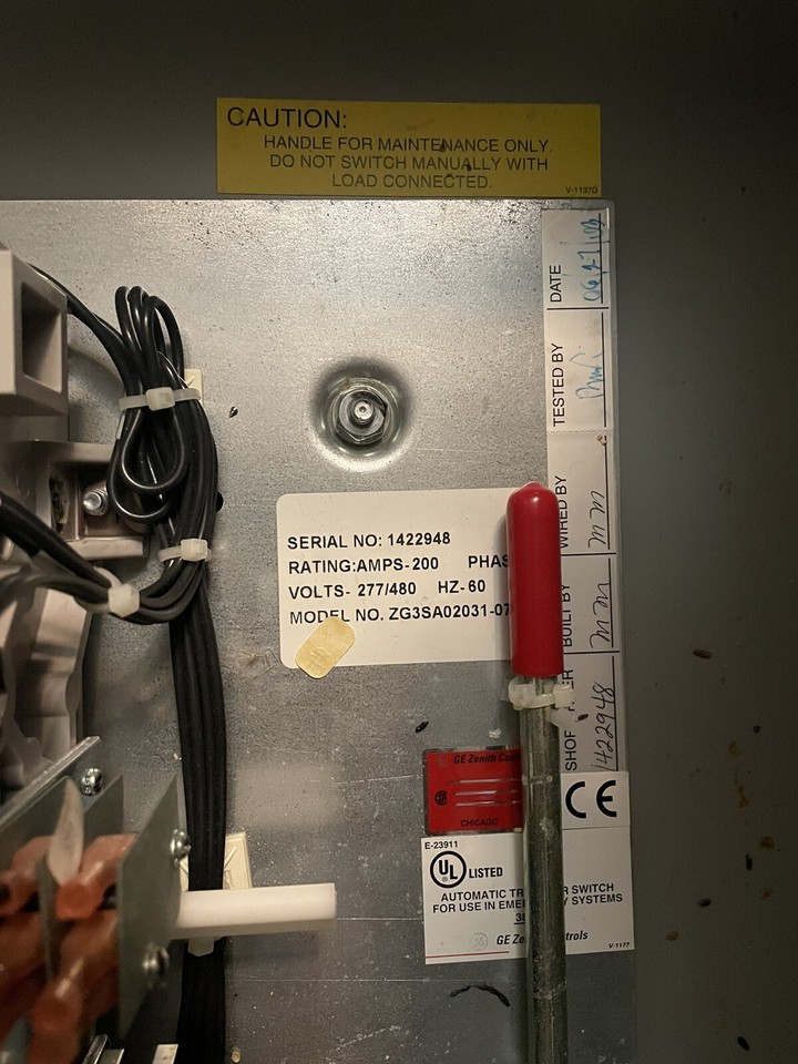 GE Zenith Controls MX150 w/ Transfer Switch. | eBay