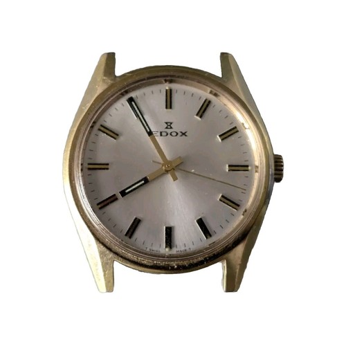 Edox Gold Plated Vintage Mens Watch Mechanical Swiss Made Working | eBay