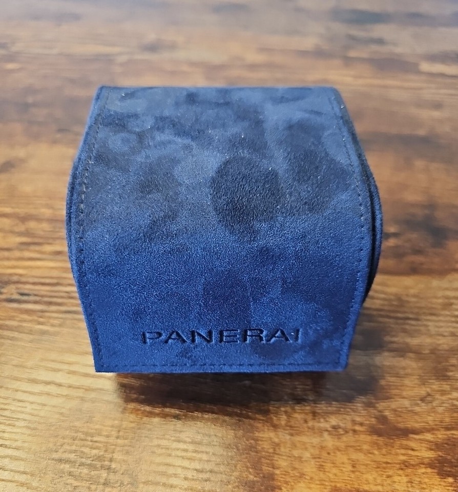 Panerai Watch Blue Suede Storage Case & Travel Box OEM Authentic | eBay