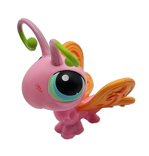 LPS Littlest Pet Shop Hasbro Figure Butterfly 2005 Pink Orange ...