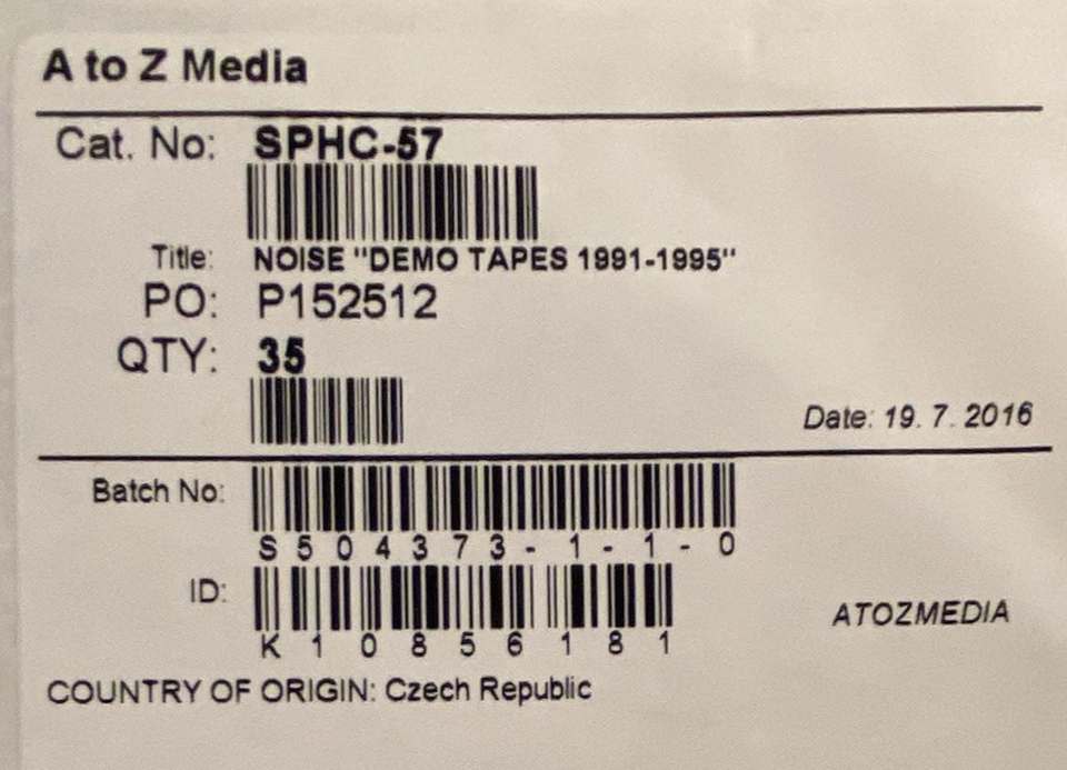 NOISE Demo Tapes 1991-1995 Rare WLP Test Pressing GRINDCORE Brazil ...