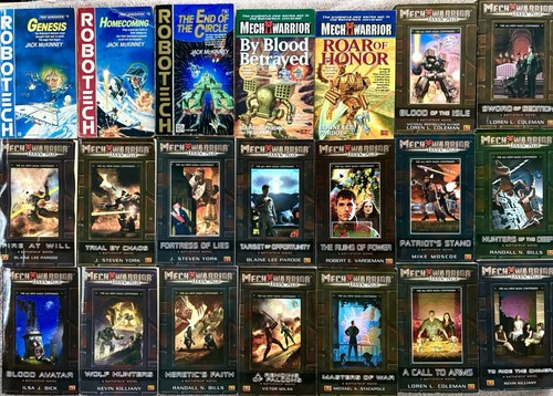 Robotech MechWarrior Battletech 21bk lot Genesis Ride the Chimera ...