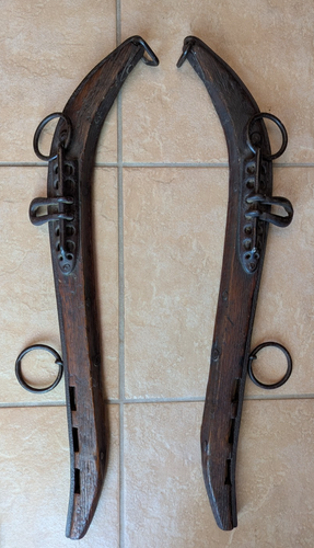 Antique HORSE HAMES, Wood & Metal, Nice for wall hanging | eBay