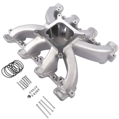 300-132 Single Plane Carb Intake Manifold For GM LS Gen III IV LS1 LS2 ...