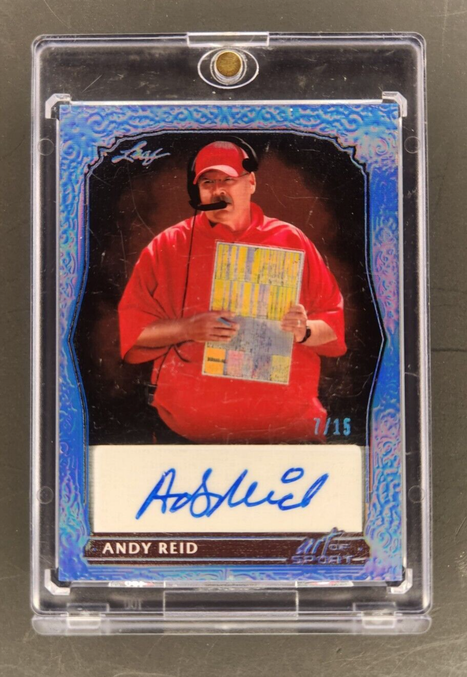 Andy Reid 2023 Leaf Art Of Sport Auto Autograph #'d 7/15 Chiefs HOF ...